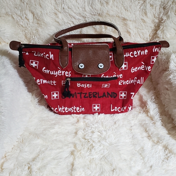 Switzerland | Bags | Nwot Red Nylon Switzerland Bag | Poshmark